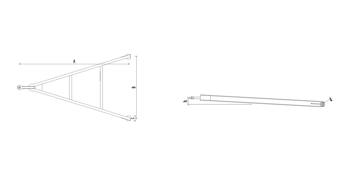 Zuggabel A-Form Zugoese schraeg - Bachmayr Metallverarbeitung