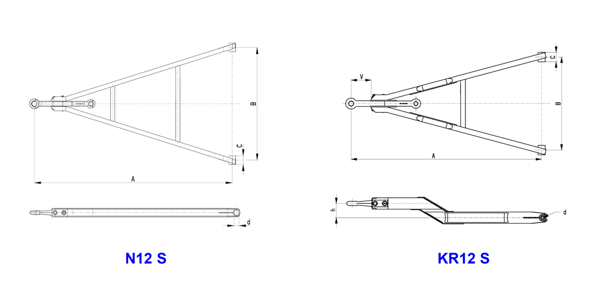 Zuggabel Zugoese schwenkbar - Bachmayr Metallverarbeitung